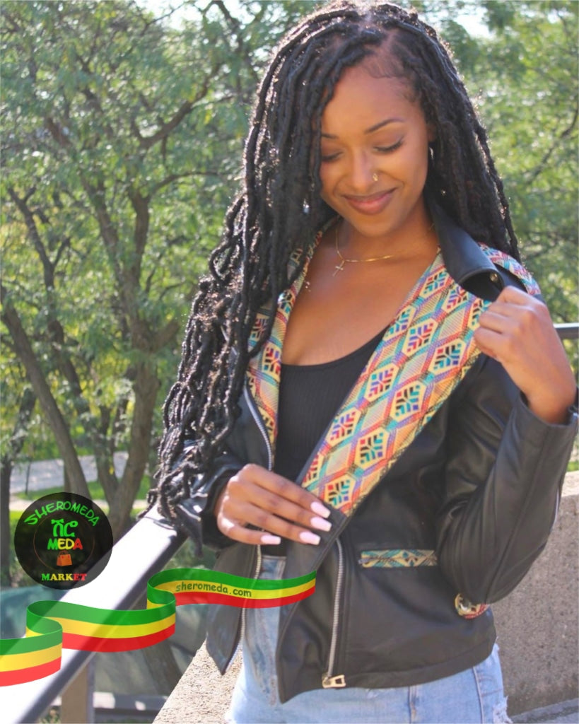 Black roots jacket by Jegna